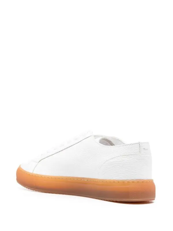 DOUCAL'S Leather Low-top Sneakers - White