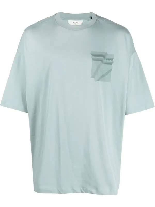 Zegna Logo-embroidered T-shirt