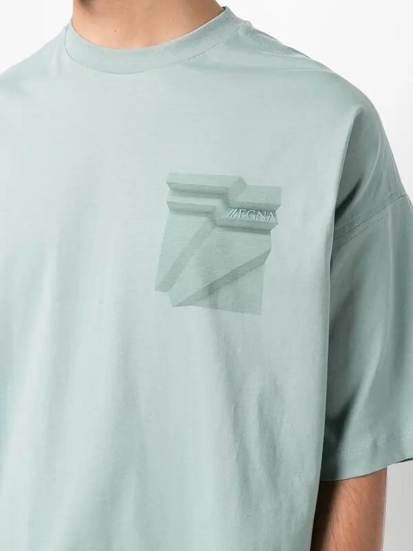 Zegna Logo-embroidered T-shirt