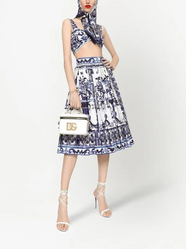 Dolce & Gabbana Majolica-print Bralette Top