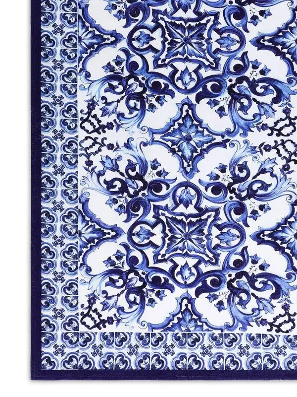 Dolce & Gabbana Majolica-print Terrycloth Beach Towel