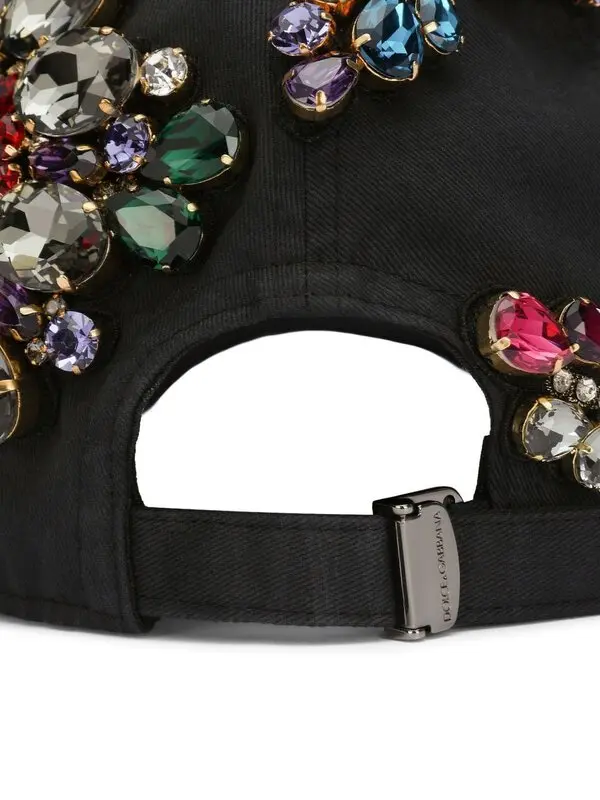 Dolce & Gabbana Dg-logo Rhinestone-embellished Baseball Cap