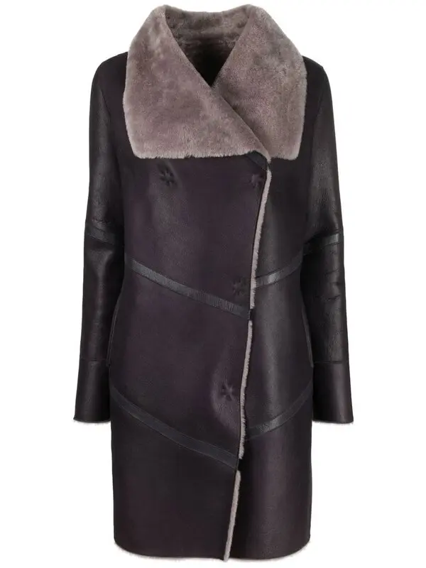 LISKA Off-centre Fastening Coat