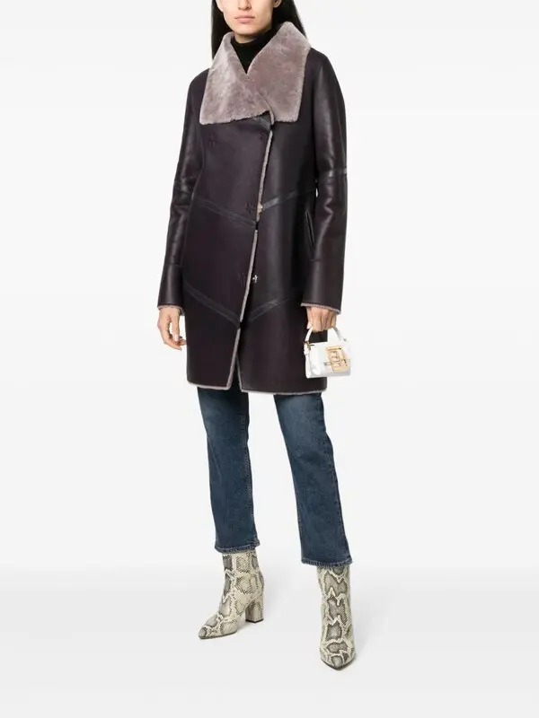 LISKA Off-centre Fastening Coat
