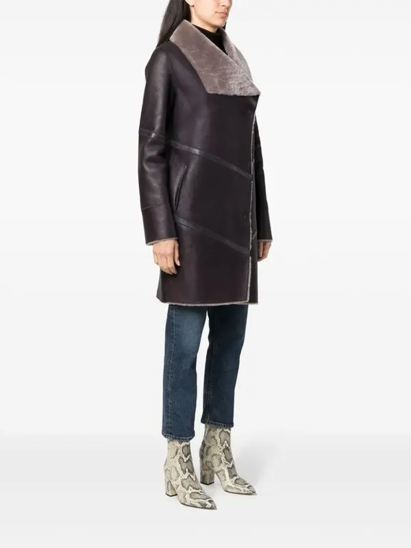 LISKA Off-centre Fastening Coat