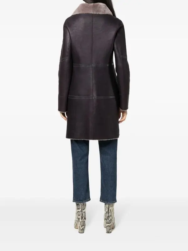 LISKA Off-centre Fastening Coat