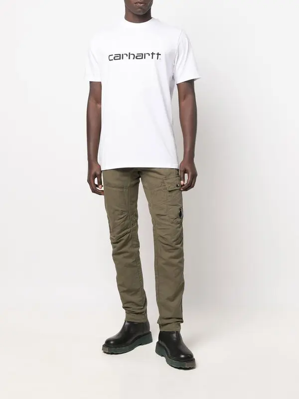 Carhartt Work In Progress Logo Print T-shirt - White