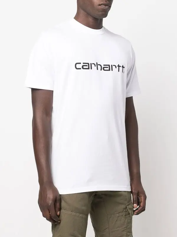Carhartt Work In Progress Logo Print T-shirt - White