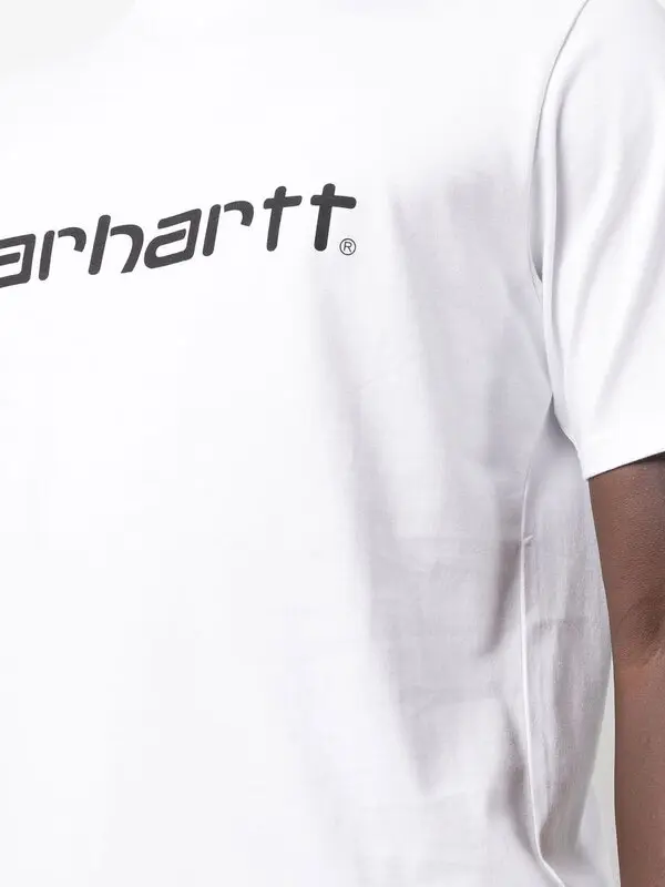 Carhartt Work In Progress Logo Print T-shirt - White