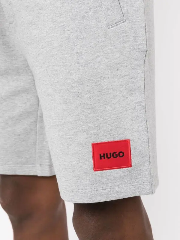 Hugo Drawstring-waist Shorts - Grey