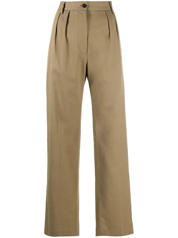 Aspesi Wide-leg Trousers - Brown