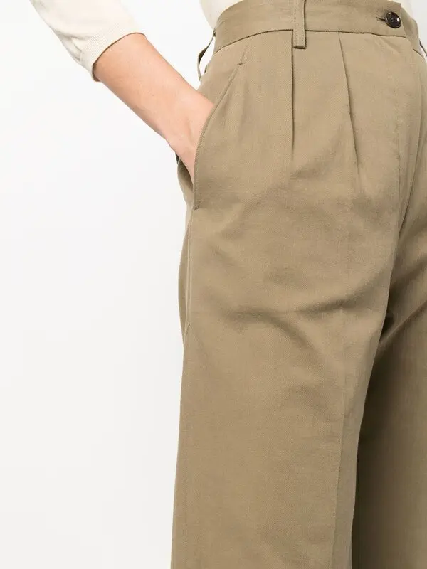 Aspesi Wide-leg Trousers - Brown