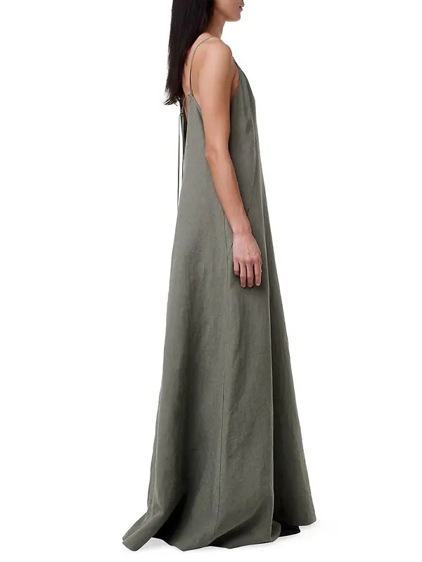Another Tomorrow Seamed Slip Dress