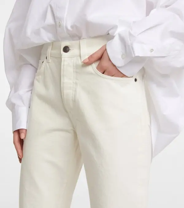THE ROW Lesley Mid-rise Straight Jeans