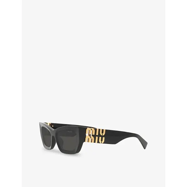 Miu Miu Mu 09ws Rectangle-frame Acetate Sunglasses