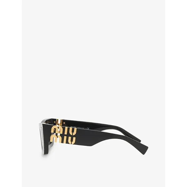 Miu Miu Mu 09ws Rectangle-frame Acetate Sunglasses
