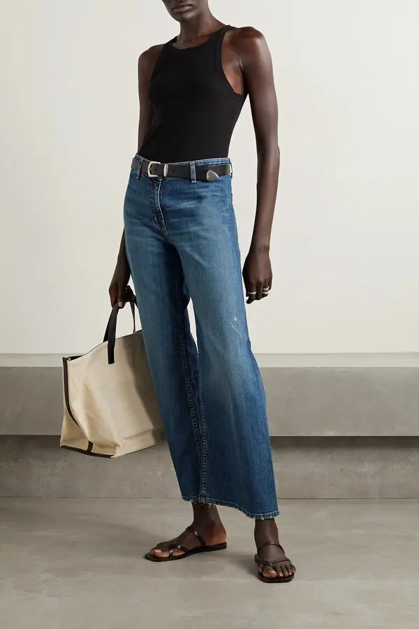 NILI LOTAN Megan High-rise Wide-leg Jeans - Blue