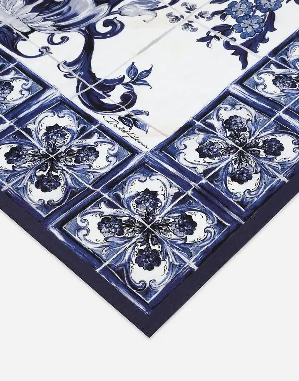 Dolce & Gabbana Majolica-print Twill Scarf