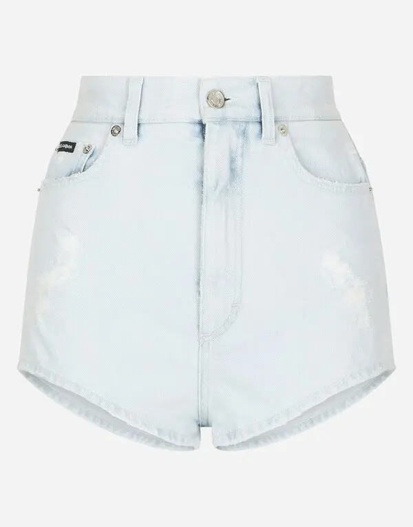 Dolce & Gabbana Light Blue Denim Shorts