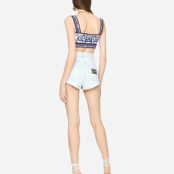 Dolce & Gabbana Light Blue Denim Shorts
