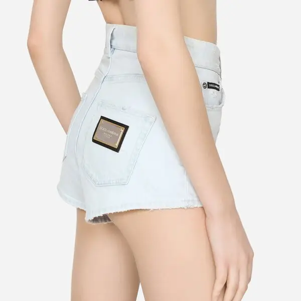 Dolce & Gabbana Light Blue Denim Shorts