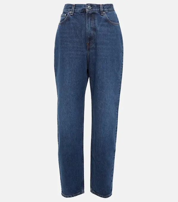 TOTEME High-rise Tapered Jeans - Blue