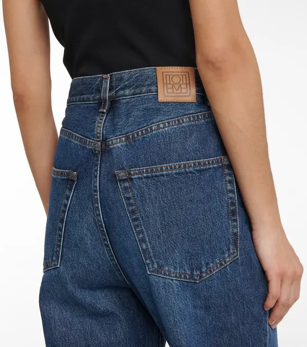 TOTEME High-rise Tapered Jeans - Blue