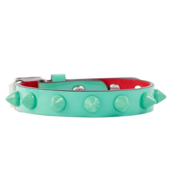 CHRISTIAN LOUBOUTIN Loubilink Embellished Bracelet - Green