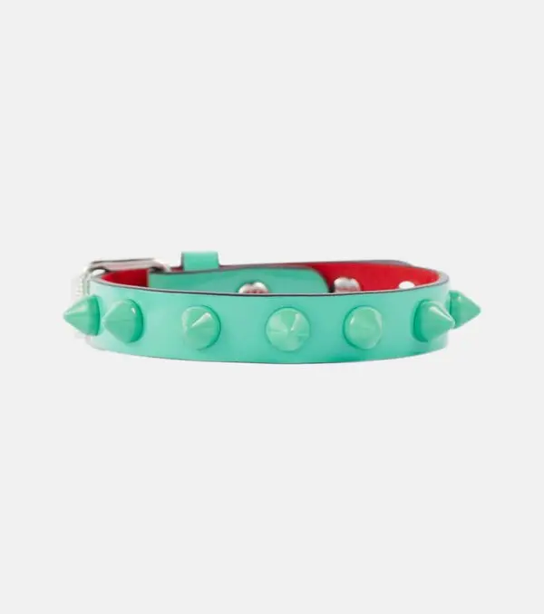 CHRISTIAN LOUBOUTIN Loubilink Embellished Bracelet - Green