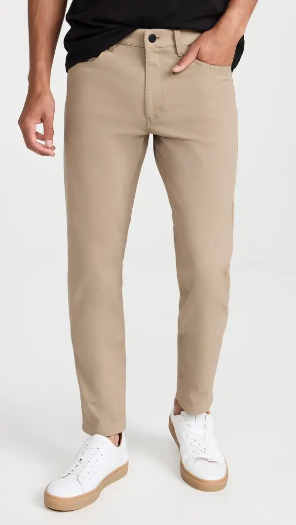 Theory Raffi Neoteric Twill Straight Pants - Bark