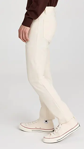 Theory Raffi Neoteric Twill Straight Pants - Warm Ivory