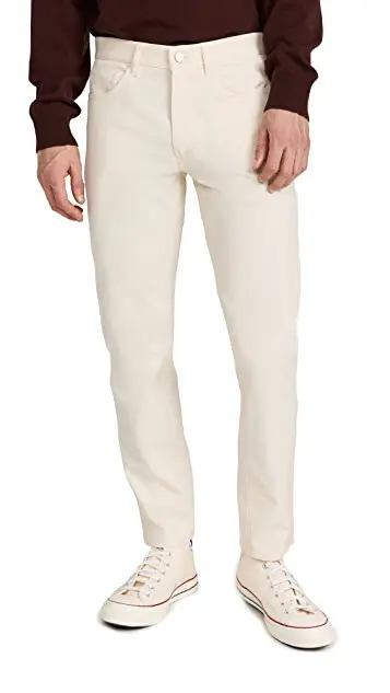 Theory Raffi Neoteric Twill Straight Pants - Warm Ivory