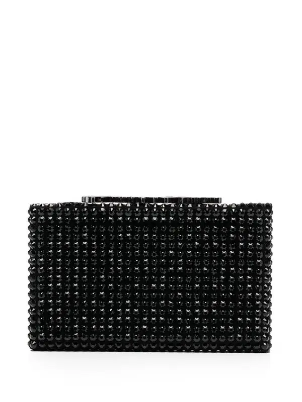 Philipp Plein Crystal-studded Snap Clutch
