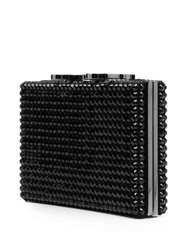 Philipp Plein Crystal-studded Snap Clutch