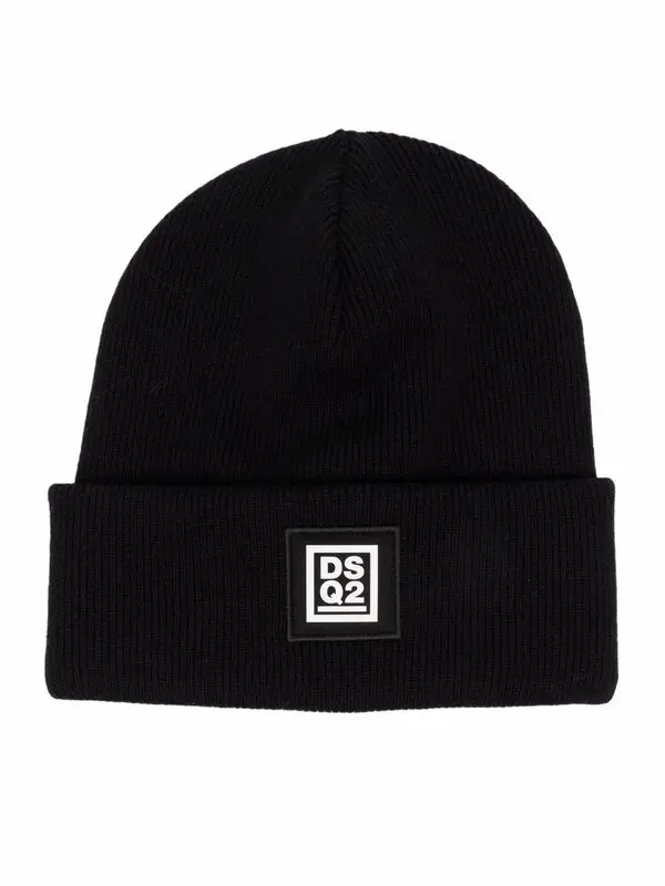 Dsquared2 Logo-patch Beanie - Black