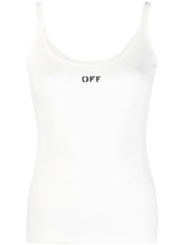 Off-White Logo-print Tank Top - White