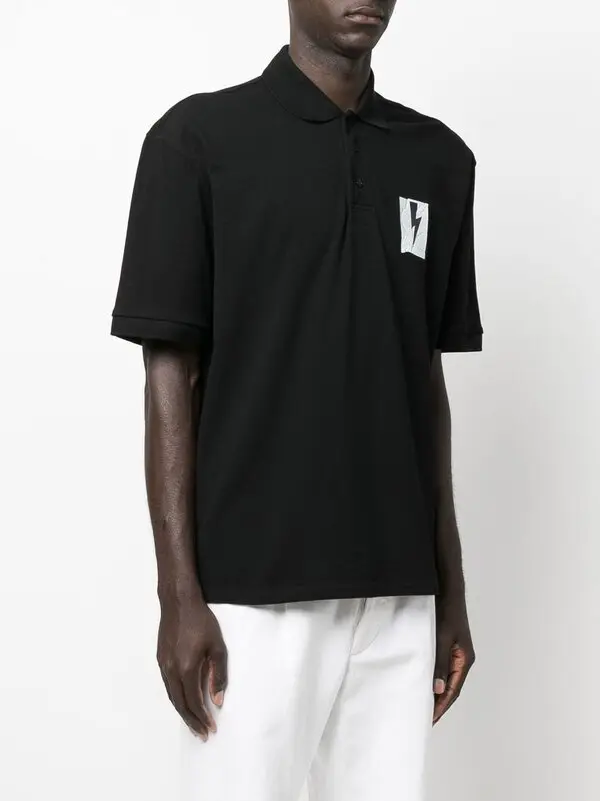 Neil Barrett Logo-patch Polo Shirt