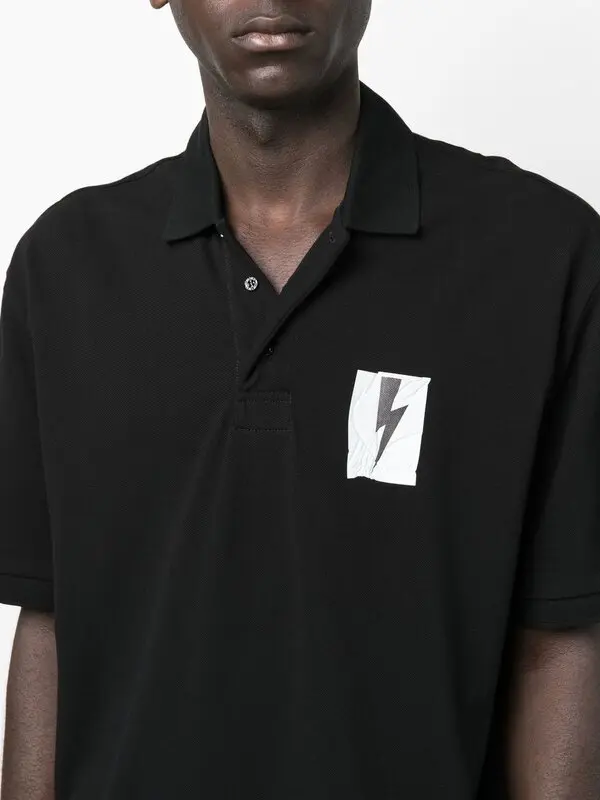 Neil Barrett Logo-patch Polo Shirt