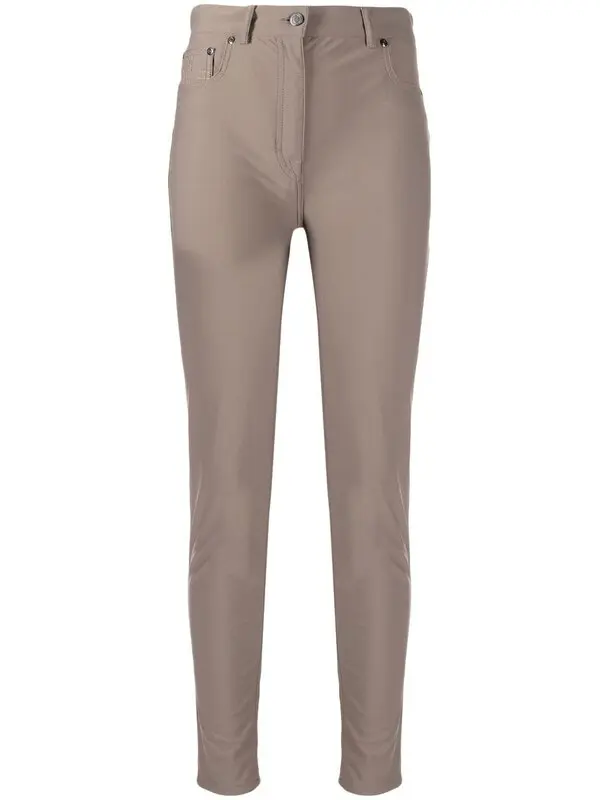 TOM FORD Metallic Skinny Jeans - Brown