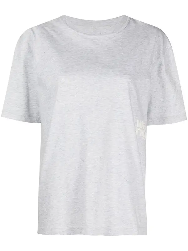 Alexander Wang Logo-print Cotton T-shirt - Grey