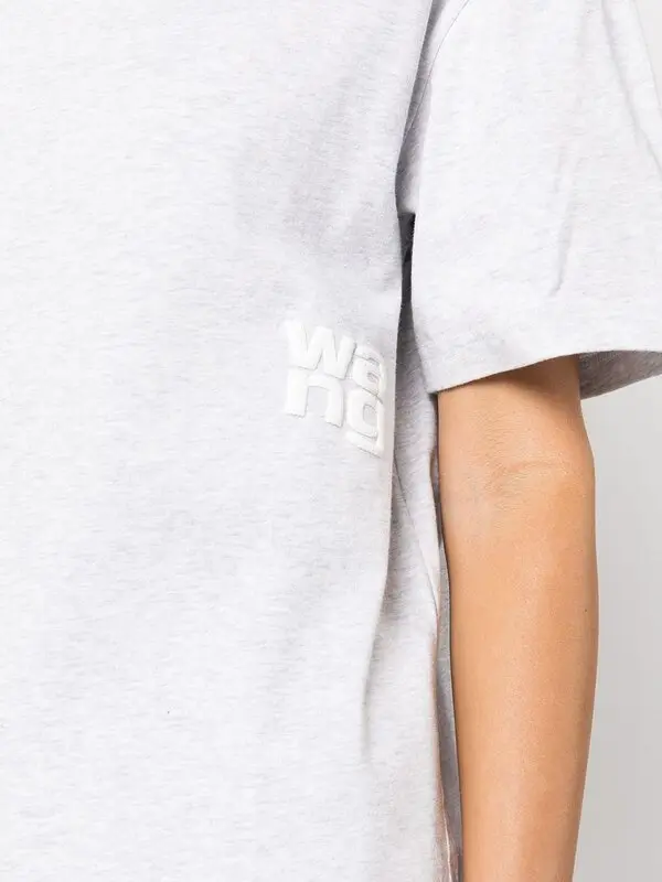Alexander Wang Logo-print Cotton T-shirt - Grey