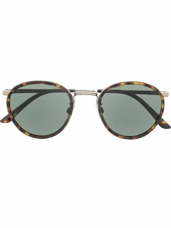 Giorgio Armani Tortoiseshell Round-frame Sunglasses - Brown