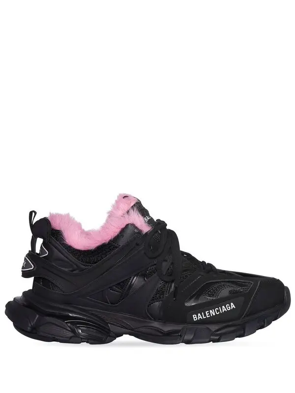 Balenciaga Track Faux Fur-lined Sneakers
