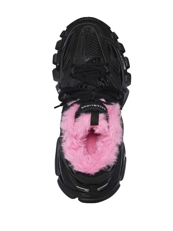 Balenciaga Track Faux Fur-lined Sneakers