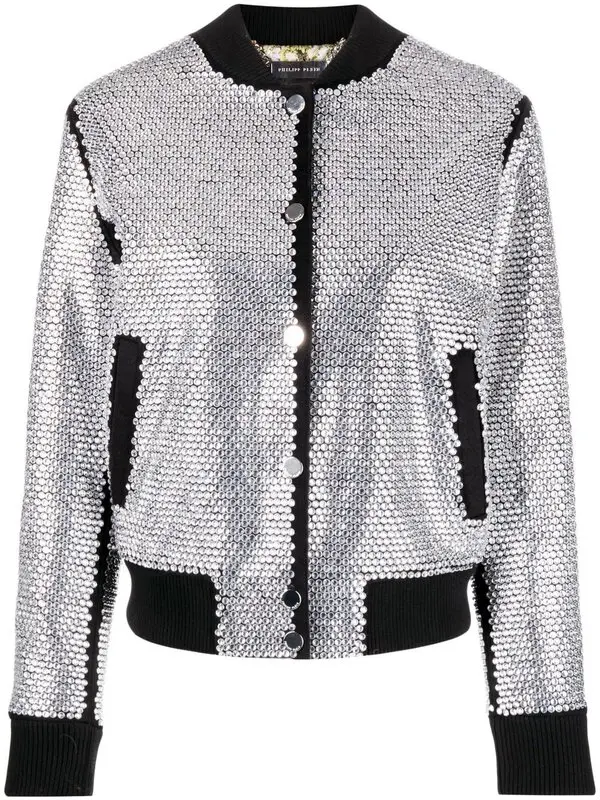 Philipp Plein Crystal-embellished Bomber Jacket