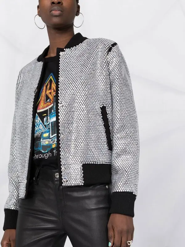 Philipp Plein Crystal-embellished Bomber Jacket