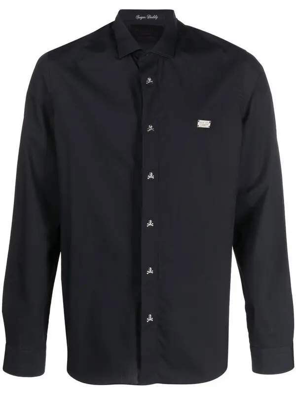 Philipp Plein Shirt Sugar Daddy Cut Ls - Black