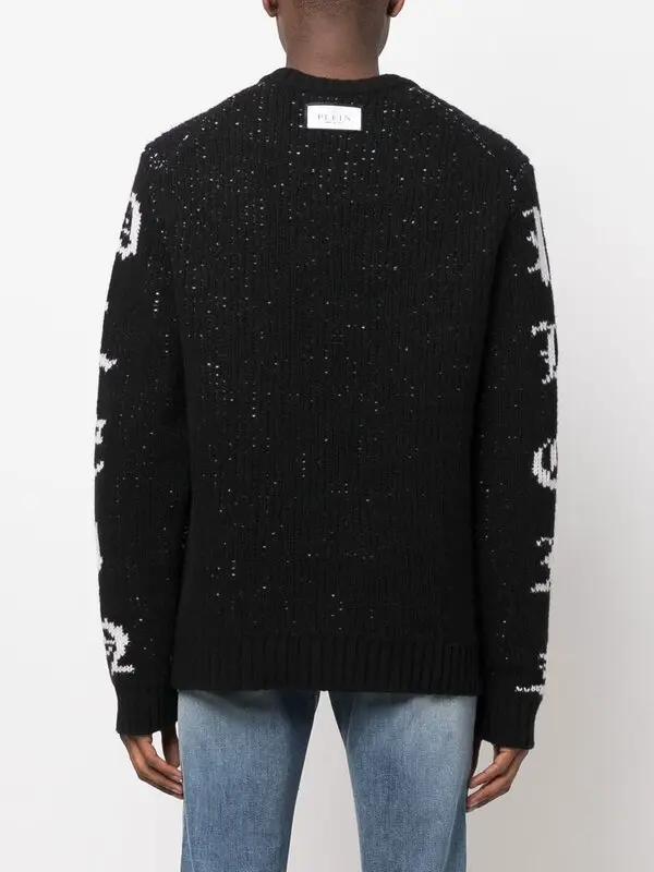 Philipp Plein Skull-detail Knit Jumper - Black