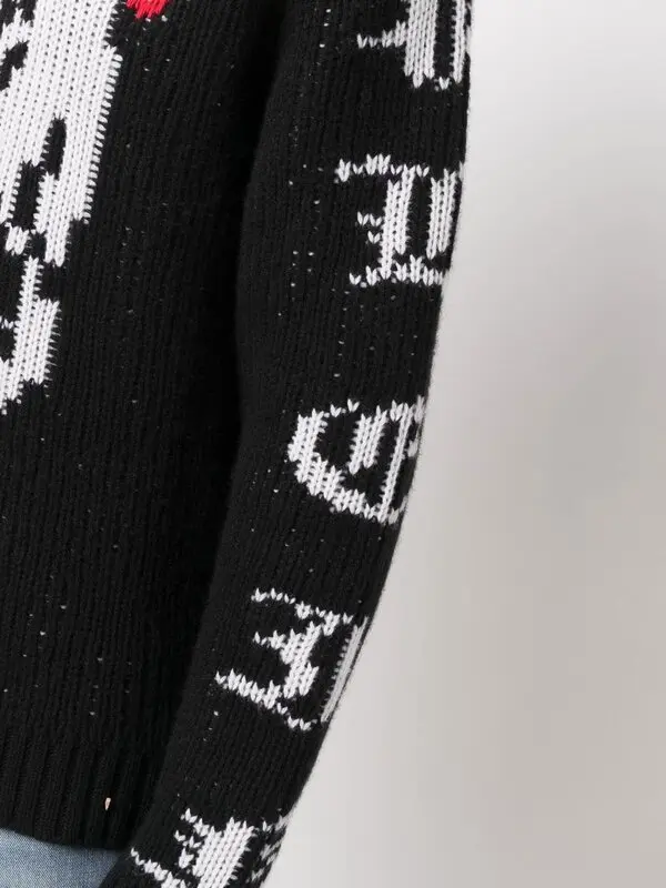 Philipp Plein Skull-detail Knit Jumper - Black