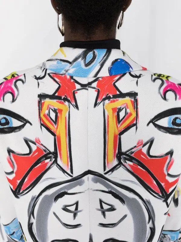 Philipp Plein Agnelli Graffiti-print Coat